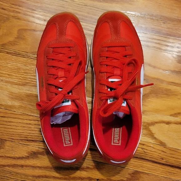 Puma | Shoes | Puma Easy Rider Vintage Red And White Retro Sneakers ...